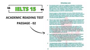 Driverless Cars: Reading Answers & PDF – IELTS Progress