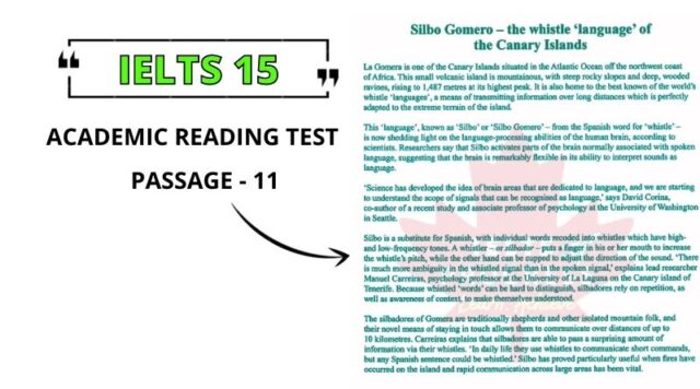 Silbo Gomero – the whistle ‘language’: Reading Answers – IELTS Progress