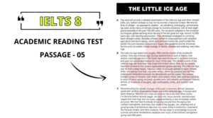 THE LITTLE ICE AGE: Reading Answers & PDF – IELTS Progress