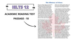 The History of Glass: Reading Answers & PDF – IELTS Progress